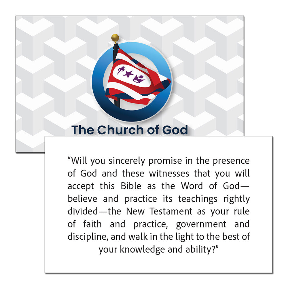Membership Covenant Card – One Fold Bookstore